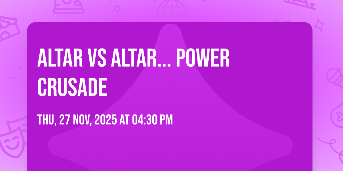 ALTAR VS ALTAR... Power Crusade at Osun state Ile ife, Ibadan on 27th ...