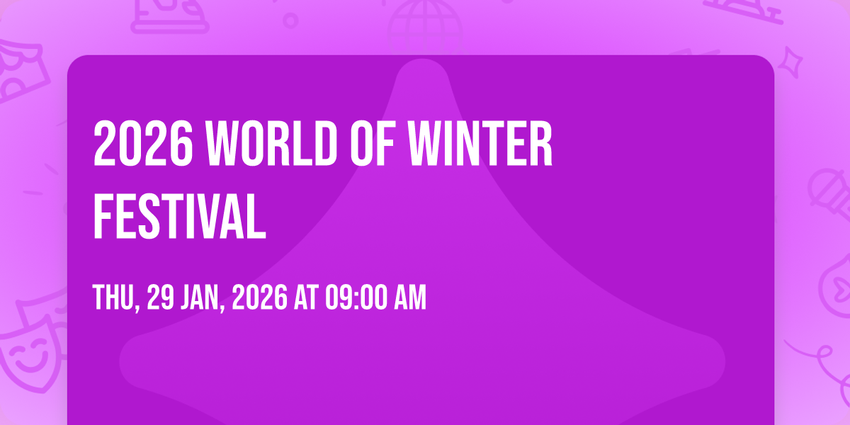 2026 World of Winter Festival at Downtown Grand Rapids on 29th January ...