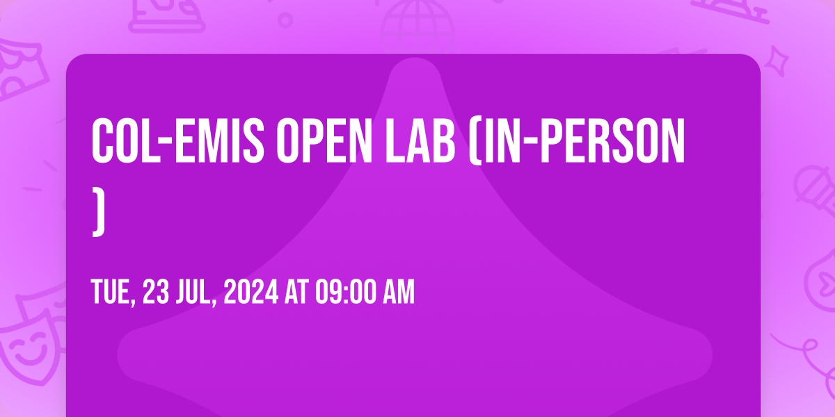COL-EMIS Open Lab (IN-PERSON) at META Solutions - Columbus on 23rd July ...