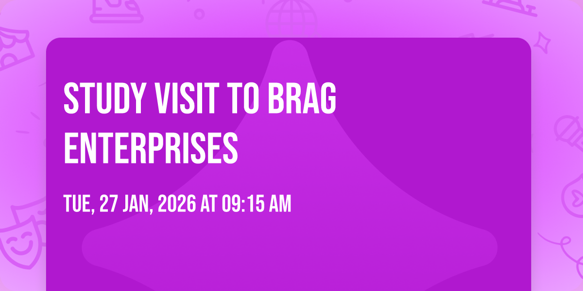 Study visit to BRAG Enterprises at Together Levenmouth Hub on 27th ...