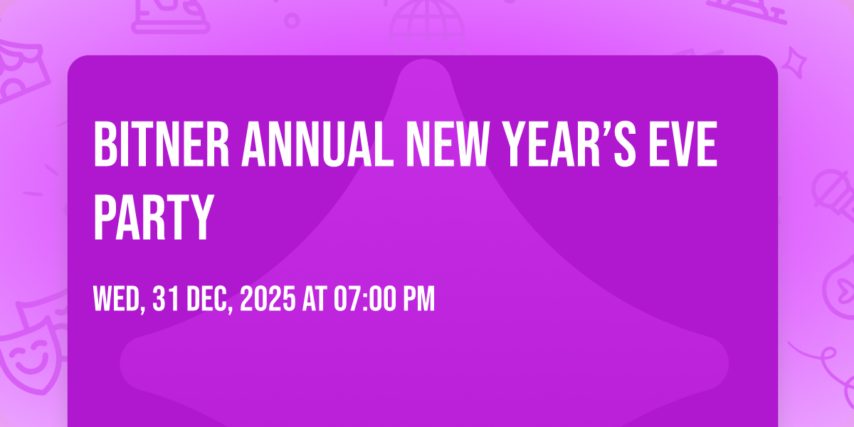 Bitner Annual New Year’s Eve Party, 411 N Kansas Ave, Roswell, 31 ...