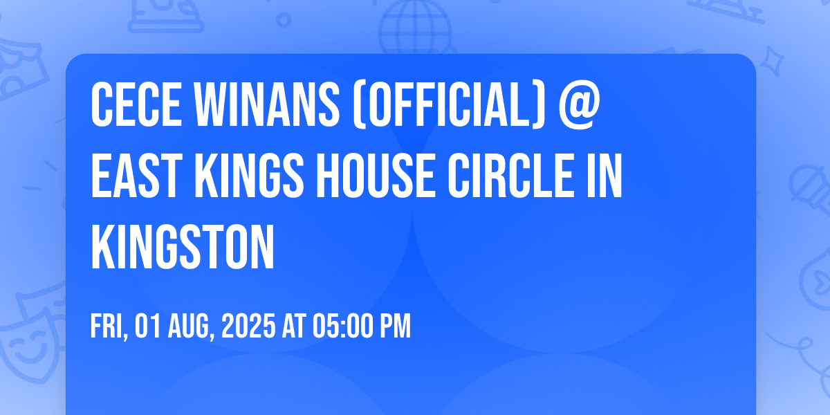 CeCe Winans (Official) @ East Kings House Circle in Kingston, East ...