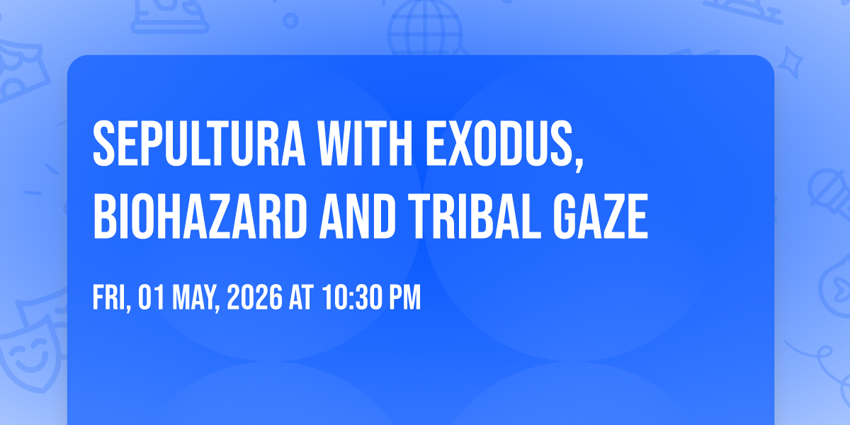 Sepultura with Exodus, Biohazard and Tribal Gaze, MTELUS, Montreal, 1 ...