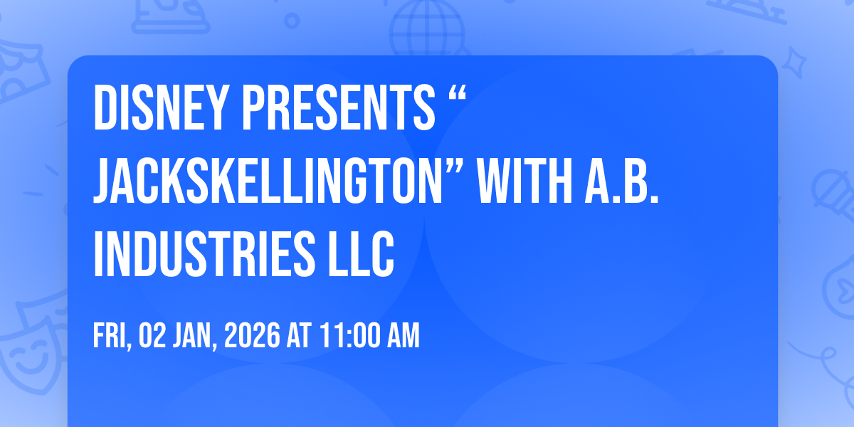 Disney presents “JackSkellington” with A.B. Industries LLC, 119 S ...