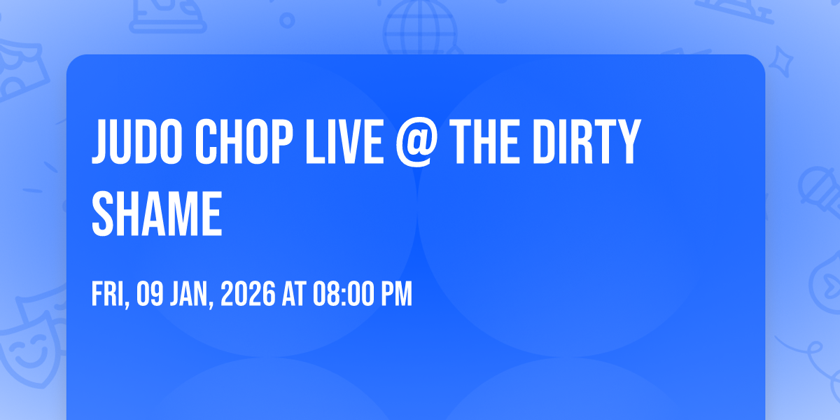 Judo Chop live @ the Dirty Shame, Dirty Shame Bar & Grill, Ada, 9 ...