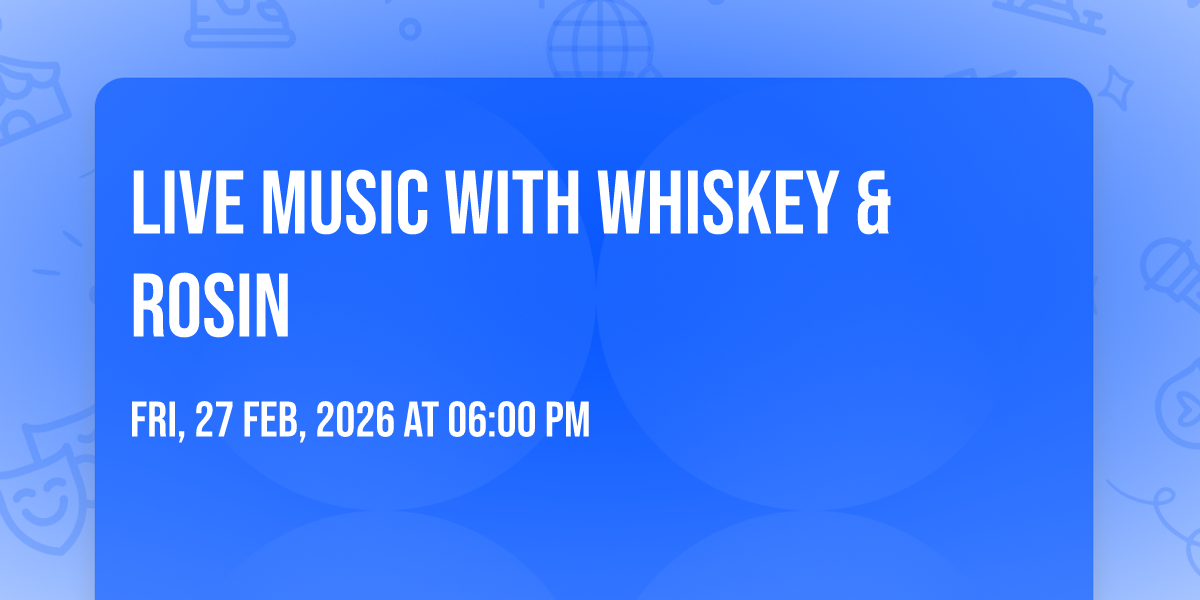 Live music with Whiskey & Rosin, 1000 N Georgetown St, Round Rock, TX ...
