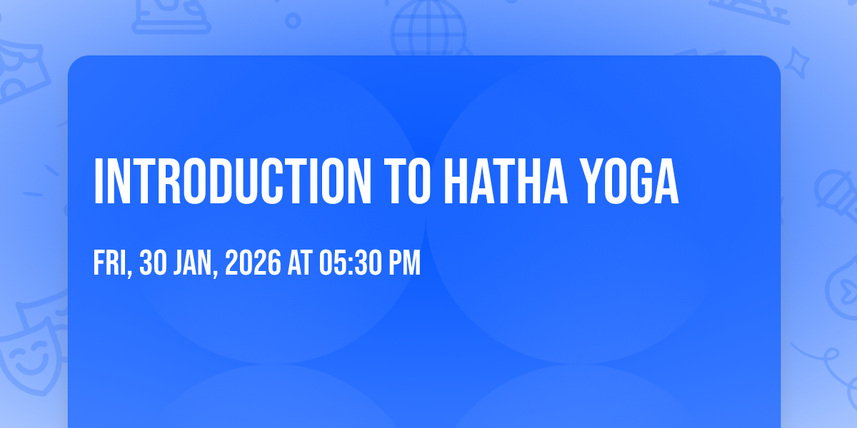 Introduction to Hatha Yoga, Av rio Churubusco 315-402, Coyoacan, 30 ...