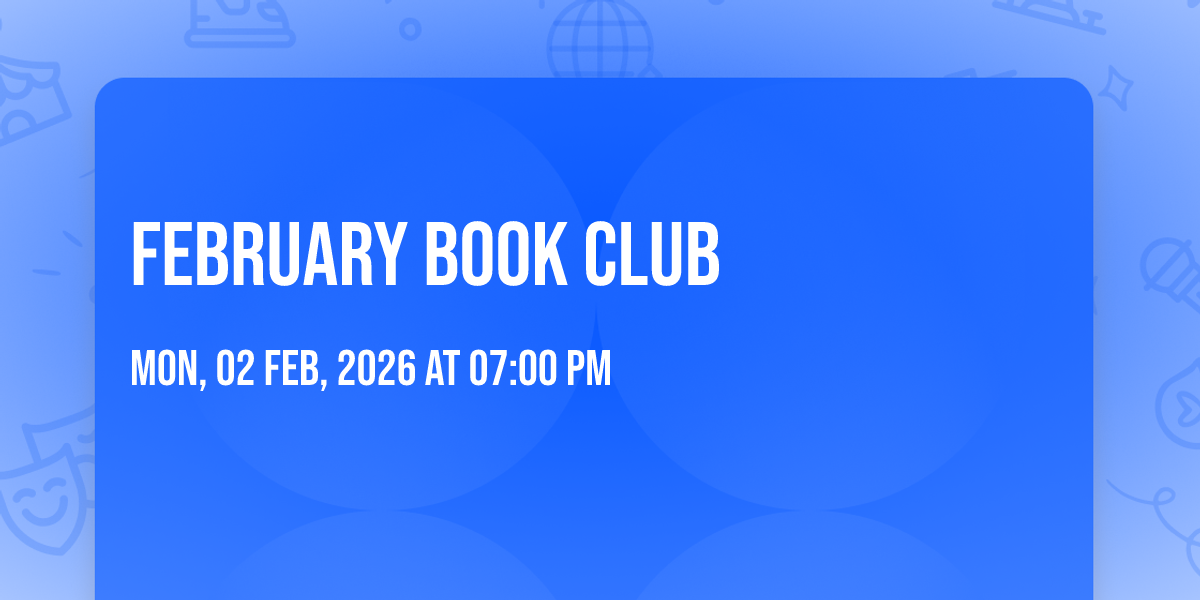 February Book Club, The Richmond Tavern, Liverpool, 2 February 2026