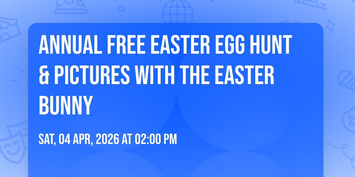 Annual Free Easter Egg Hunt & Pictures with the Easter Bunny, 287 ...