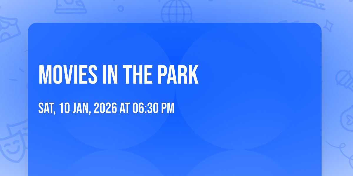 Movies In The Park , Northwest Park, Kenneth City, 10 January 2026