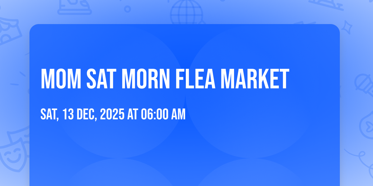 MOM SAT MORN FLEA MARKET, 508 US 421, Medaryville, IN, 13 December 2025 ...