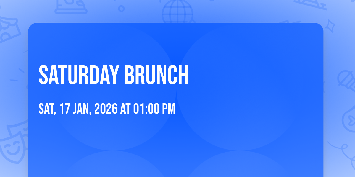 Saturday Brunch , McCafferty's Yas Island, Abu Dhabi, 17 January 2026