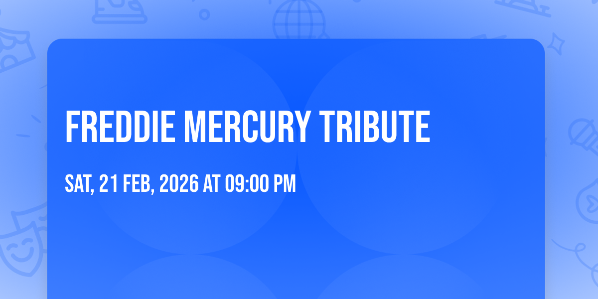 Freddie Mercury Tribute, Pauls Row, High Wycombe, 21 February 2026 ...