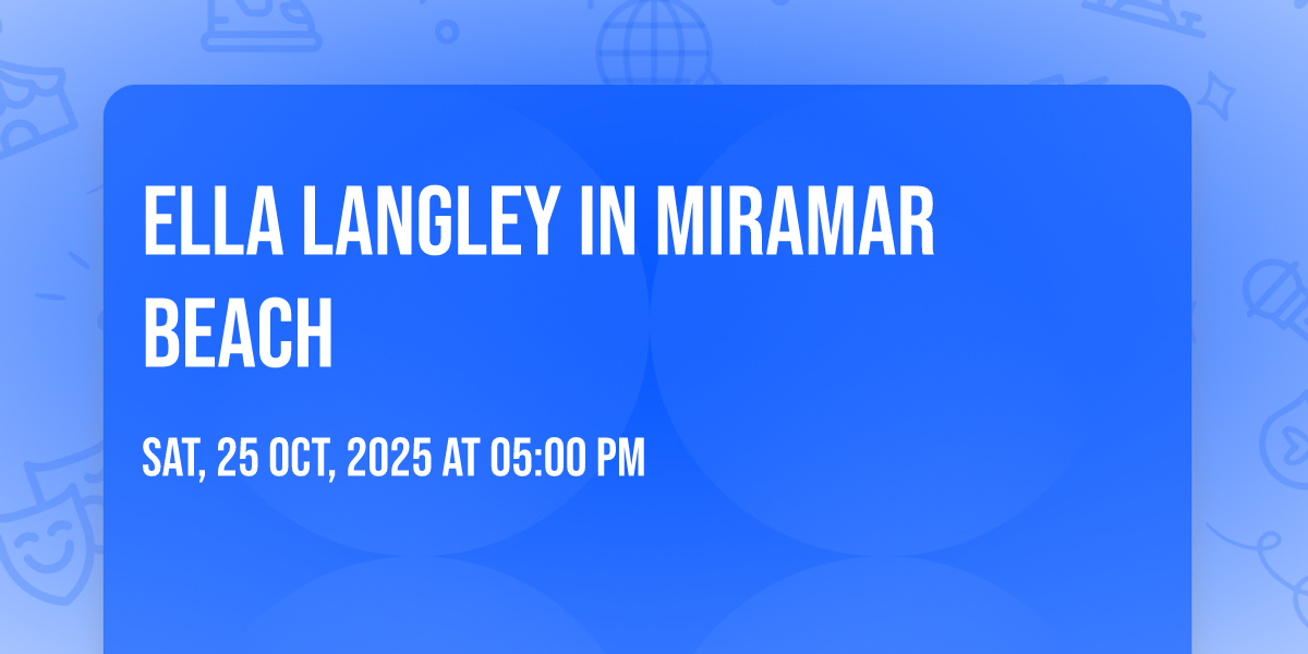 Ella Langley in Miramar Beach, Seascape Resort, Miramar Beach, 25 ...
