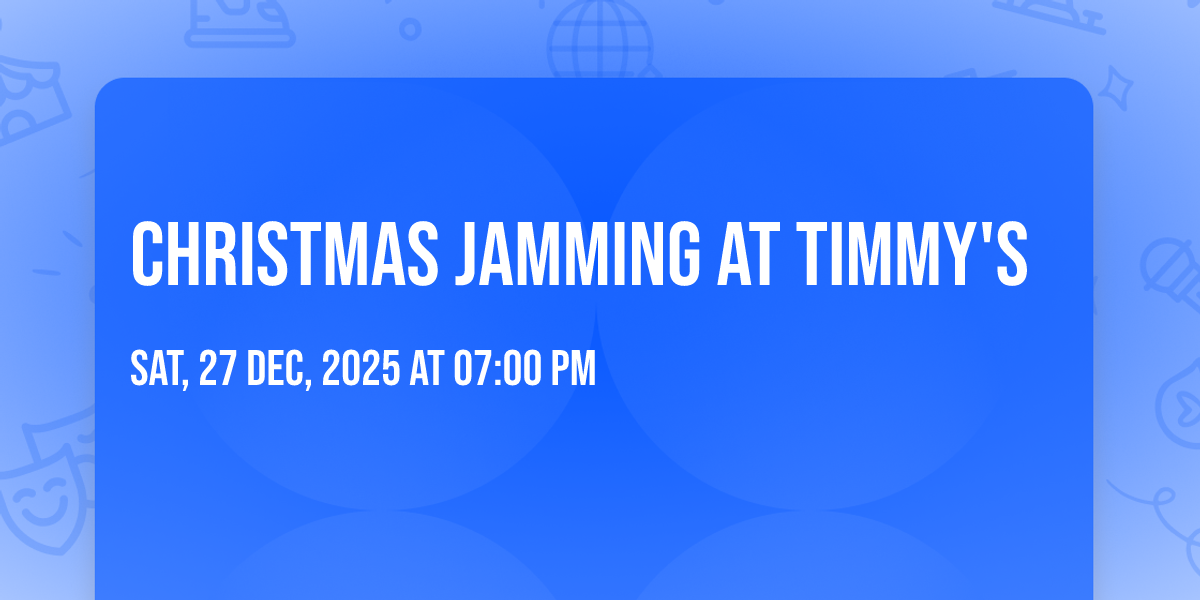 Christmas jamming at Timmys , Timmy Two Time's, Lexington, 27 December ...
