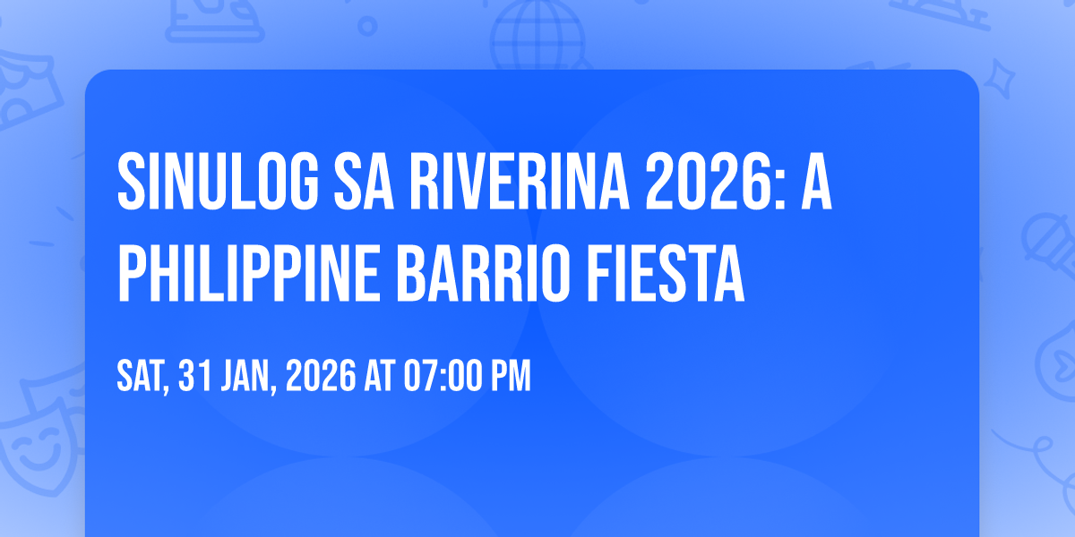 Sinulog sa Riverina 2026: A Philippine Barrio Fiesta, Ashmont, Wagga ...