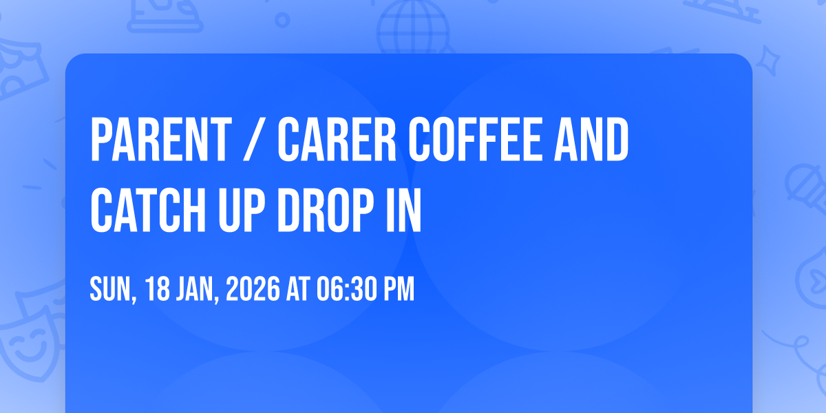 Parent / carer coffee and catch up drop in , Langham Village Hall ...