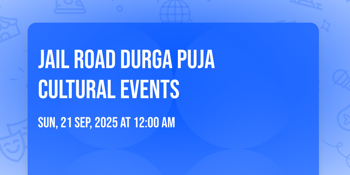 Jail Road Durga Puja Cultural Events, Jail road, Shillong, 21 September ...