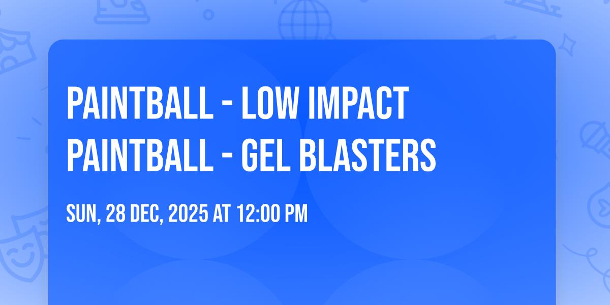 Paintball - Low Impact Paintball - Gel Blasters at 6791 Walnut Grove Rd ...