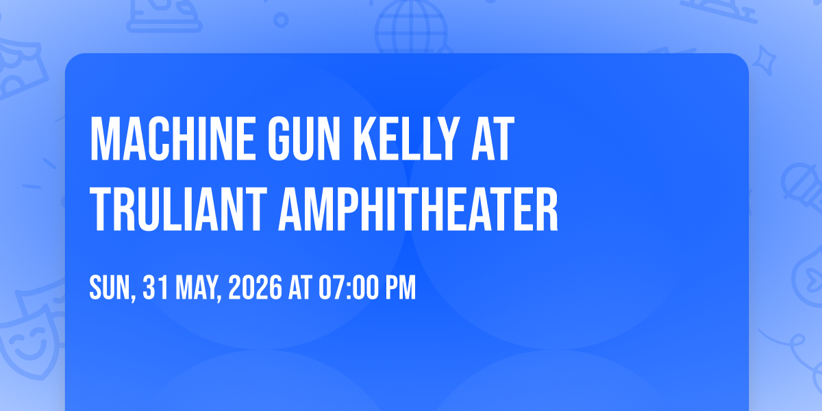 Machine Gun Kelly at Truliant Amphitheater, Truliant Amphitheater ...