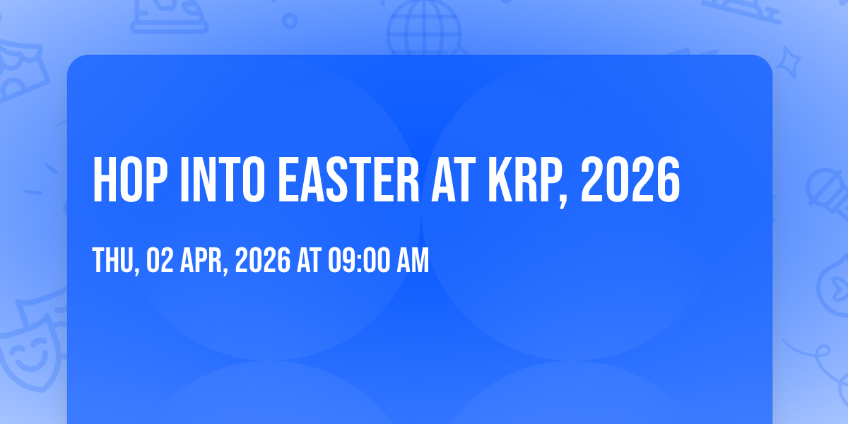 HOP INTO EASTER AT KRP, 2026 at Kolonnade RETAIL PARK, Pretoria on 2nd ...