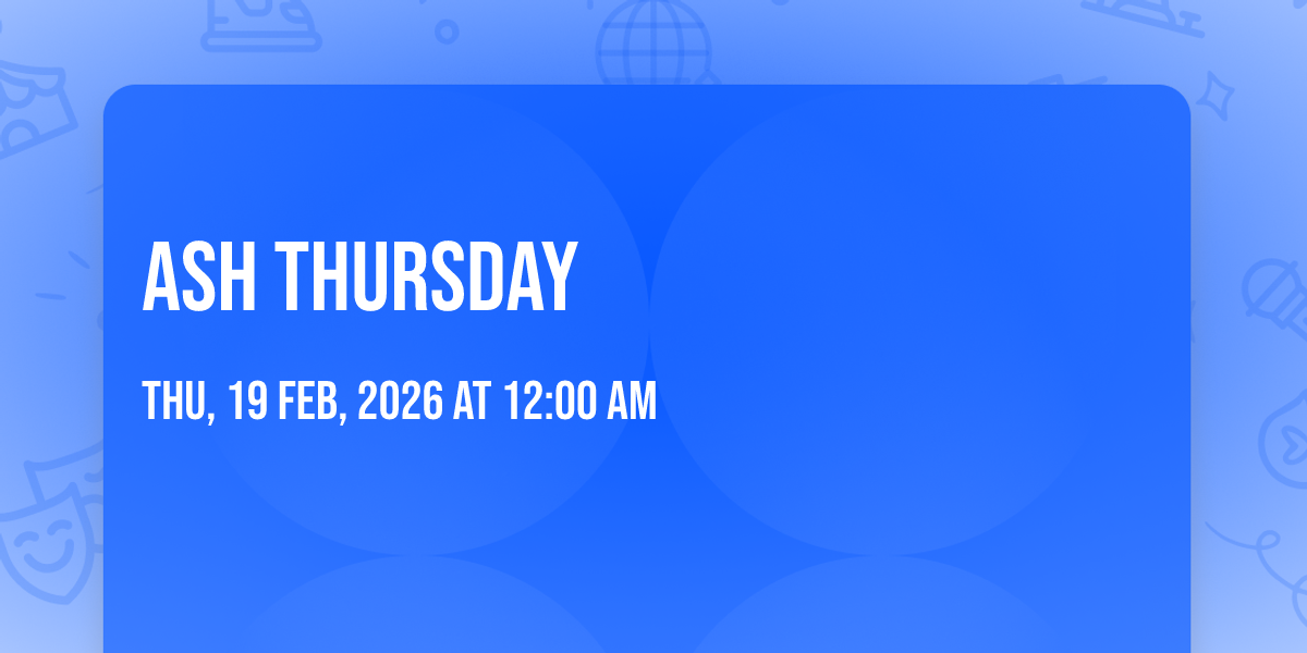 Ash Thursday , #5 - 7 Victoria Avenue, Port of Spain, Trinidad and ...