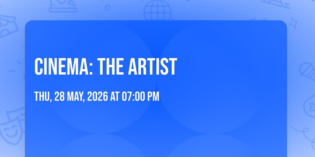Cinema: The Artist, Y Tabernacl, Heol Penrallt, SY20 8AJ Machynlleth ...