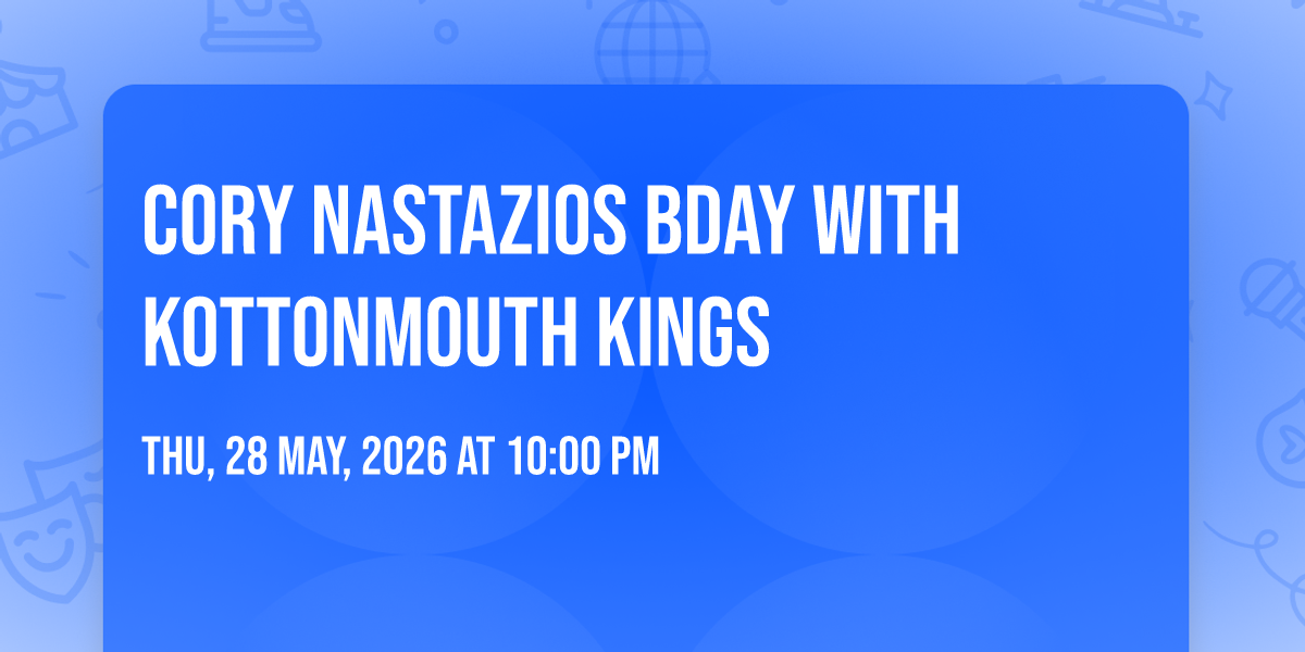 Cory Nastazios Bday with Kottonmouth Kings , 219 E 6th St , Austin, TX ...