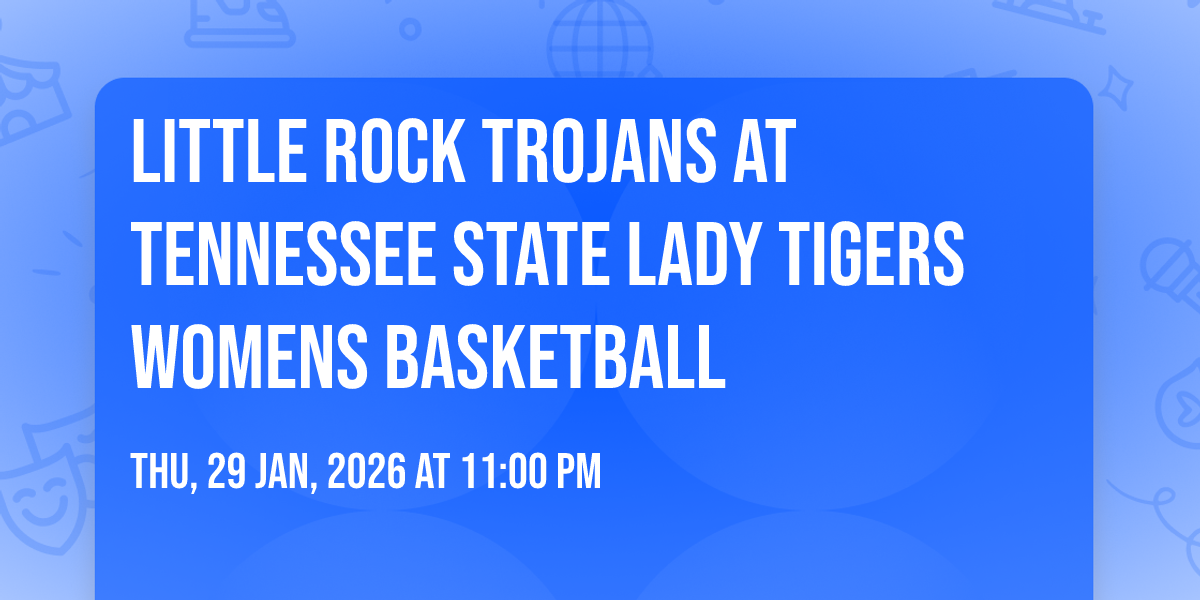 Little Rock Trojans at Tennessee State Lady Tigers Womens Basketball ...