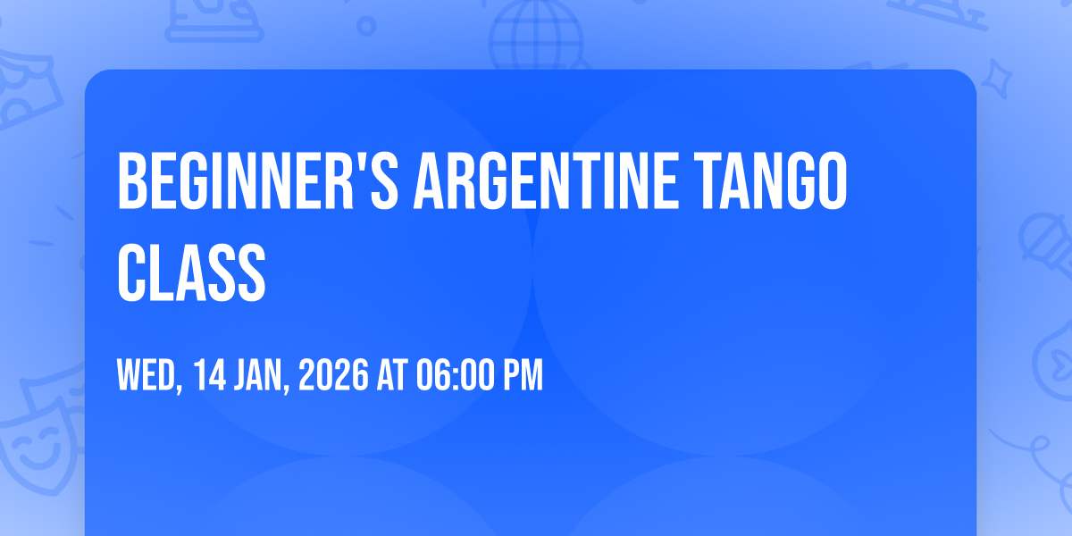 Beginners Argentine Tango Class, CLE Urban Winery, Cleveland Heights ...