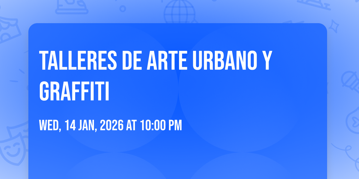 Talleres de arte urbano y graffiti, Federico García Lorca, Málaga ...