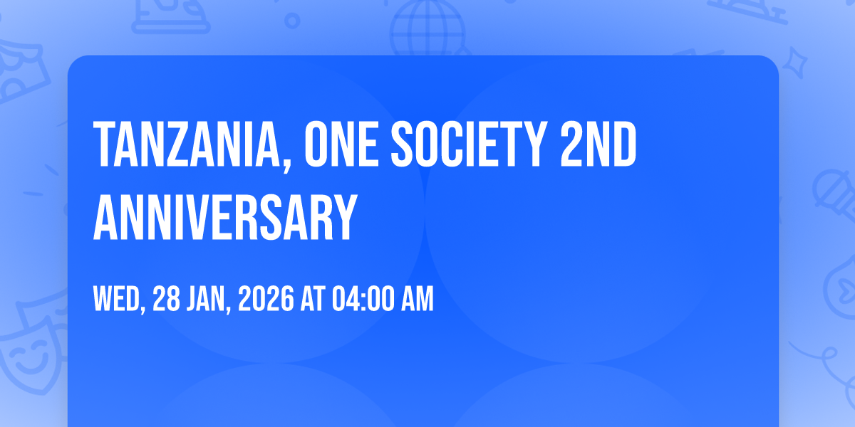 Tanzania, One Society 2nd anniversary , Mwana Kwerekwe, Zanzibar Urban ...