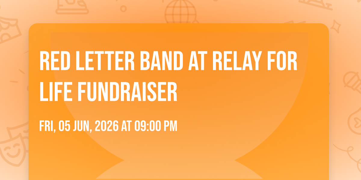 Red Letter Band at Relay for Life Fundraiser , Alexandria Shooting Park ...