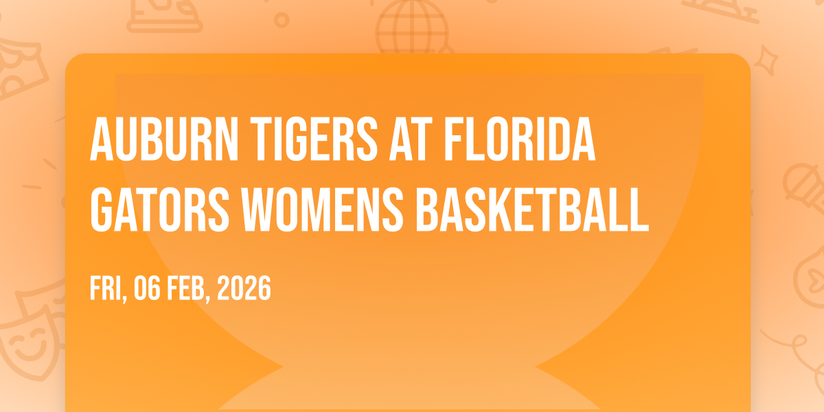 Auburn Tigers at Florida Gators Womens Basketball, Exactech Arena at ...