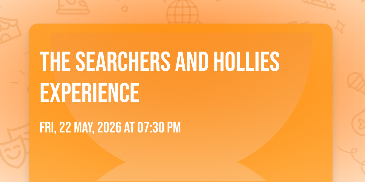 The Searchers and Hollies Experience, Plaza Theatre, England, Romsey ...