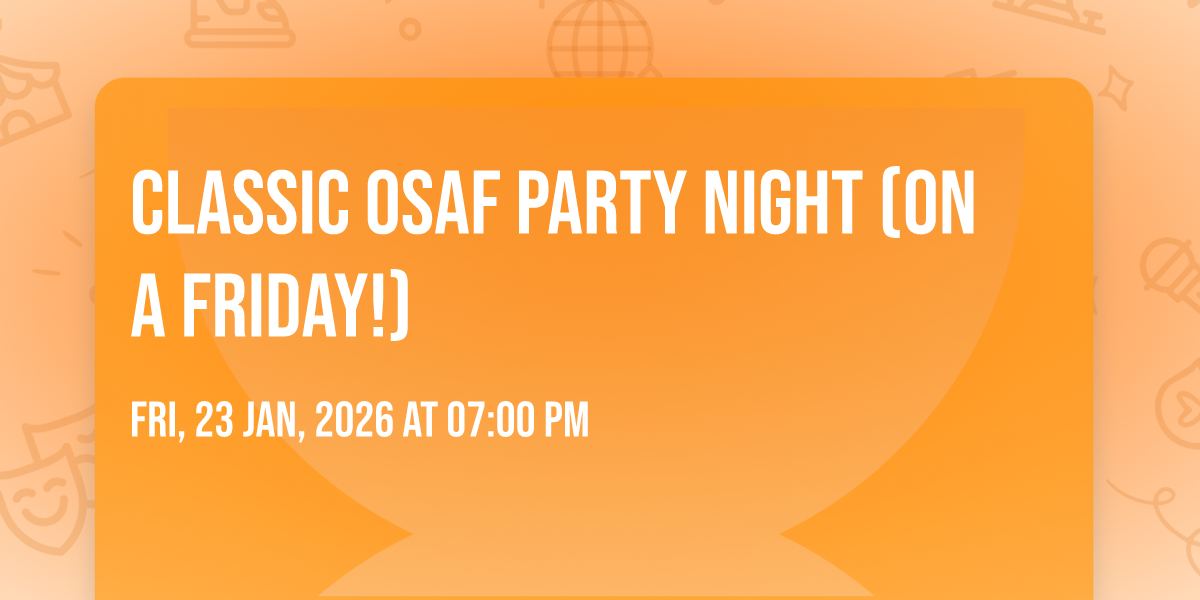 Classic OSaF Party Night (On a Friday!), Munkebjergvej 140D, 5230 ...