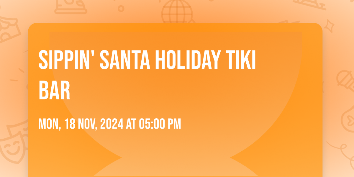 Sippin Santa Holiday Tiki Bar, Wyndham Grand Clearwater Beach, 18 ...