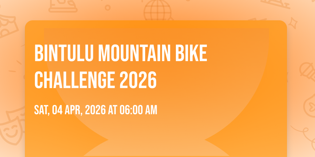 Bintulu Mountain Bike Challenge 2026, Taman Tasik Muhibbah, Miri, 4 ...
