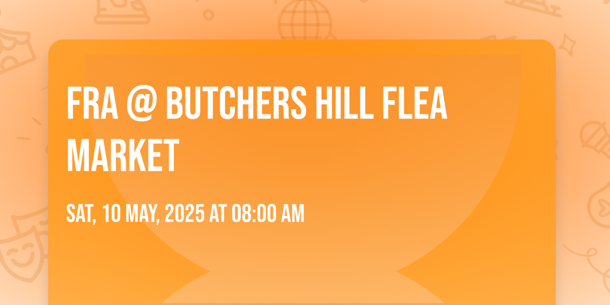 FRA @ Butchers Hill Flea Market, 27 S Patterson Park Ave, Baltimore, MD ...
