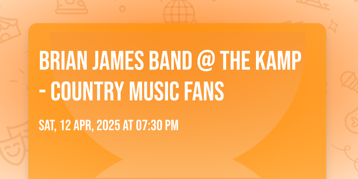 Brian James Band @ The KAMP - Country Music Fans, The Kamp, Harahan, 12 ...
