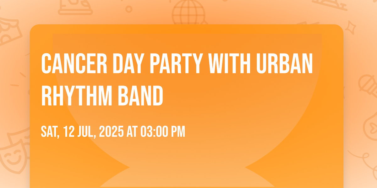 Cancer Day Party with Urban Rhythm band at Shark Bar And Seafood House ...