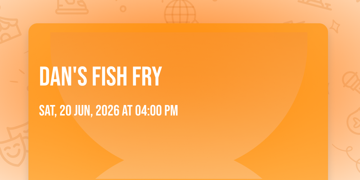 Dans Fish Fry , 1921 West Bradford Street, Marion, IN, 20 June 2026 ...