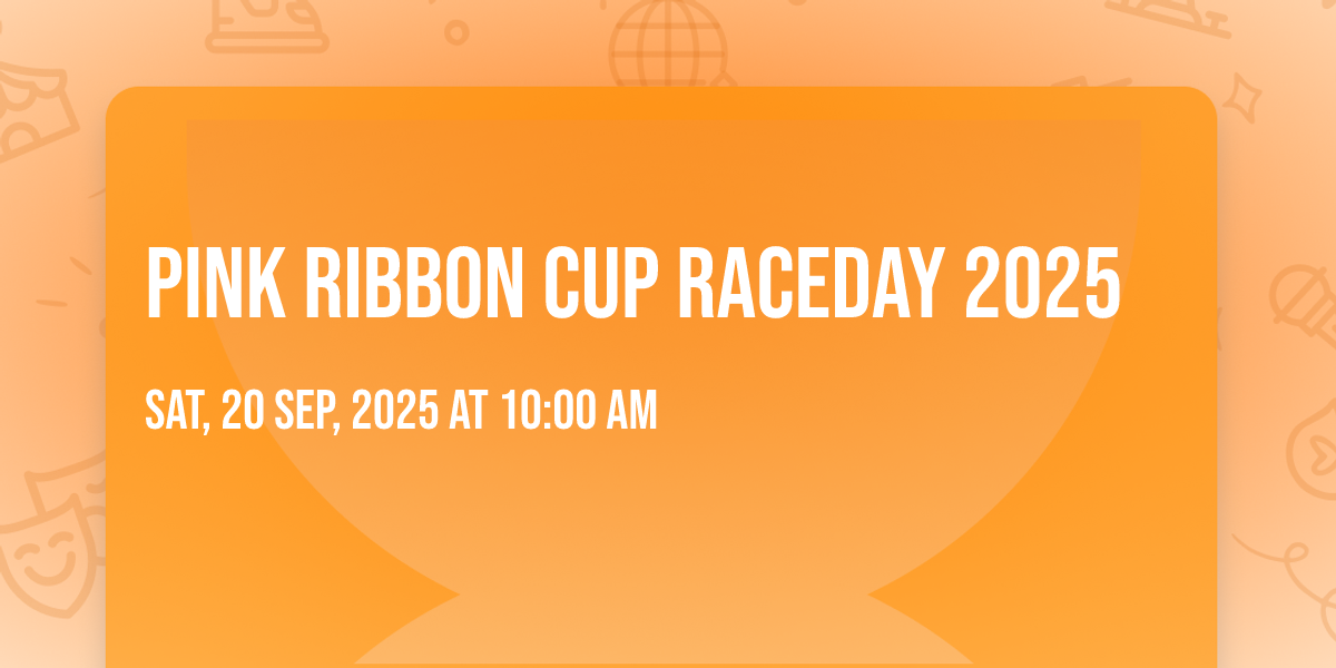 Pink Ribbon Cup Raceday 2025, Gold Coast Turf Club Event Centre, 20 ...