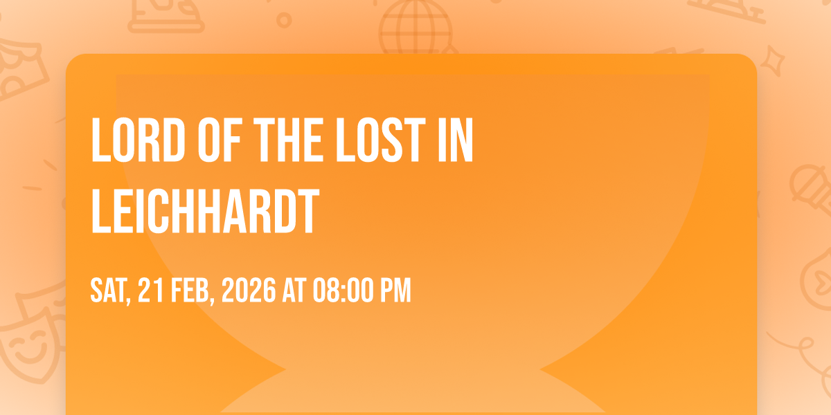Lord Of The Lost in Leichhardt, Crowbar Sydney, Leichhardt, 21 February ...
