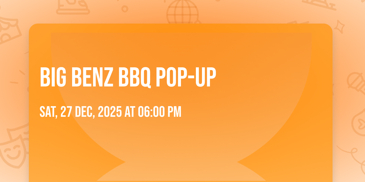 Big Benz BBQ Pop-Up, 62nd and Michigan rd parking lot of Ace lock and ...