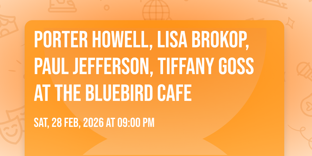 Porter Howell, Lisa Brokop, Paul Jefferson, Tiffany Goss at The ...