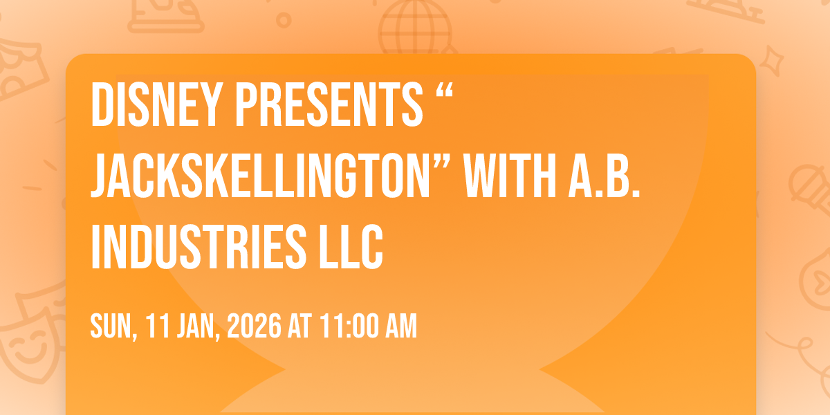 Disney presents “JackSkellington” with A.B. Industries LLC, 119 S ...