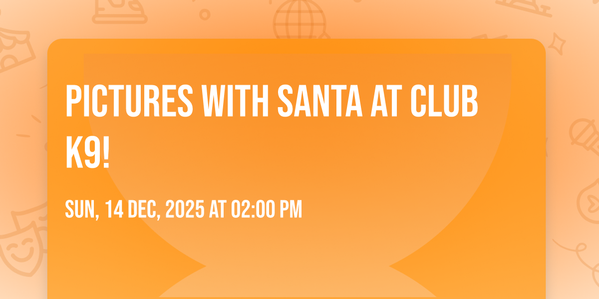 Pictures with Santa at Club K9! at Club K9 Dog Bar, Jeffersontown on ...
