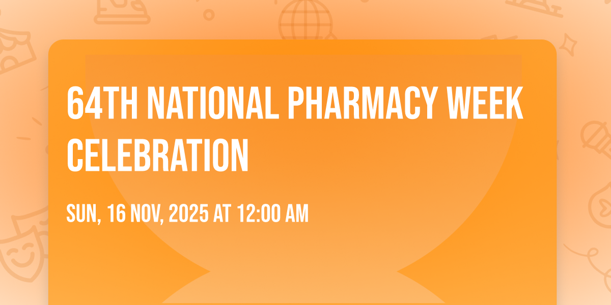 64th National Pharmacy Week Celebration , Amtali, Agartala, 16 November ...