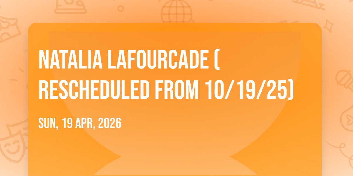 Natalia Lafourcade (Rescheduled from 10/19/25), The Tabernacle Atlanta ...